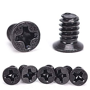 100Pcs 3.5" Hard Drive Tray for Computer Chassis Hard Disk Black Screw for Computer Chassis Hard Disk Screw for PC SCRW-031409
