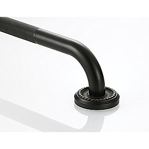 700Brass 12-Inch Grab Bar Featuring Anti-Slip Handrail, Solid Brass, Oil Rubbed Bronze, Heavy-Duty Construction Armrest, Bathroom Bathtube Shower Safety Rail