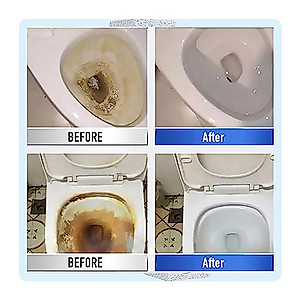 WUKALAKA Pumice Stone for Toilet Cleaning Bowl Stick, Pumice Stone Toilet Bowl Clean Brush, Powerfully Cleans Hard Water Rings, Calcium Buildup and Stains, Suitable for Cleaning Toilet, Bathroom