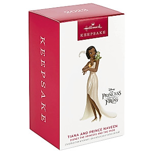 Hallmark Keepsake Christmas Ornament 2023, Disney The Princess and the Frog Tiana and Prince Naveen, Gifts for Disney Fans