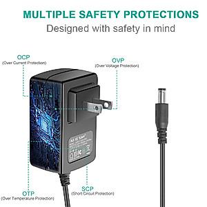 HKY 12V AC Adapter Compatible with Sony Blu Ray Player BDP-S5200 BDP-S3700 BDP-S3200 BDP-S6700 BDP-S1700 BDP-S5700 BDP-S4700 BDP-S2700 BDP-S6500 BDP-S5500 BDP-S3500 Power Cord Charger AC-M1208UC