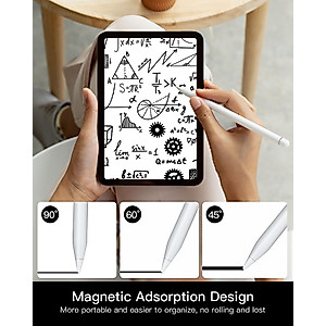 Stylus Pencil 1st Generation for iPad 9th&10th Generation with Palm Rejection, Tilt Sensitivity, Stylus Pen Compatible with iPad Pro 11/12.9, iPad 10/9/8/7/6, iPad Mini 5/6, iPad Air 3/4/5