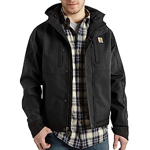 Carhartt Men's Quick Duck Harbor Jacket,Black,XX-Large