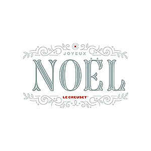 Le Creuset Enameled Cast Iron Noel Collection Signature Oval Dutch Oven, 6.75 qt., Applique w/Gold Knob