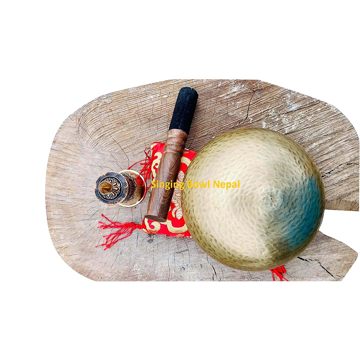 Singing Bowl Nepal-6" Tibetan Buddhist Hand Beaten Throat Chakra G Note Singing Bowl From Nepal, Release Your Inner Peace