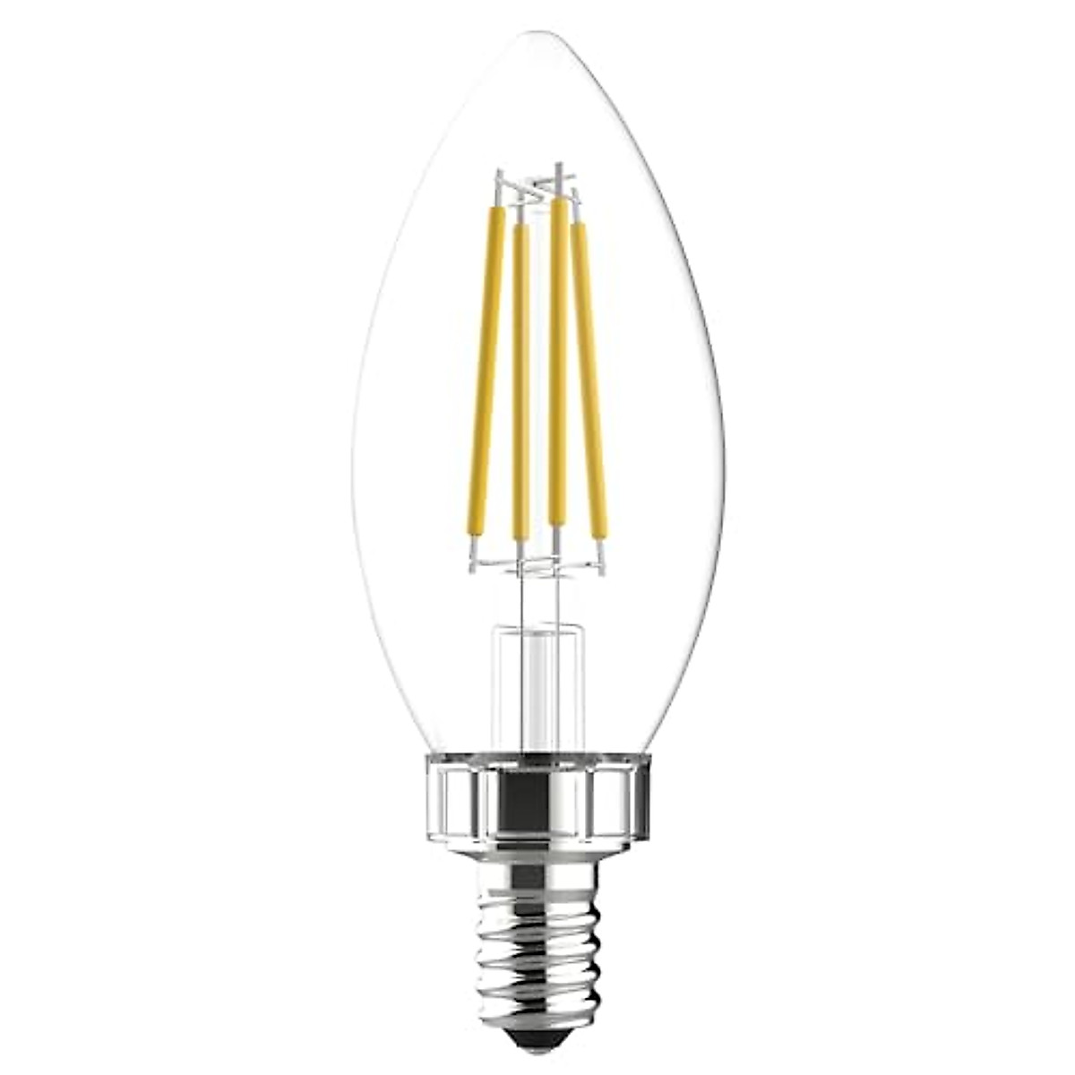 GE Refresh LED Light Bulbs, 60W, Daylight HD Candle Lights, Decorative Light Bulbs, Small Base (8 Pack)