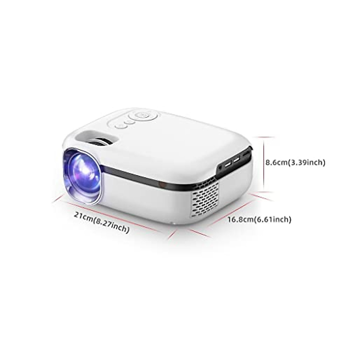 DROOS Portable WiFi Mini Projector - 720P/1080P Home