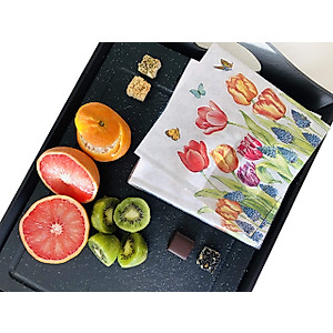 20-ct 6.5 Tulip Mother's Day Decorative Napkins for Decoupage Butterfly Napkins Floral Napkins Paper Floral Paper Napkins Lunch Dinner Pretty Flower Napkins Wedding Birthday Tea Valentine Napkins