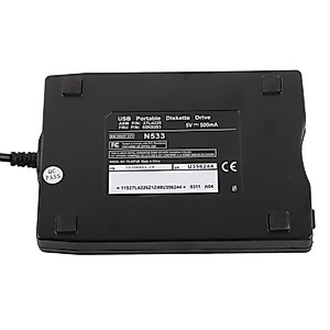 Cuifati Portable USB Floppy Drive for 1.44m 3.5in MF2 HD Floppy Disk 3.5 Inch Card Reader Ultra-Thin Without External Power Supply for Windows 10,7,Vista,8,XP,ME,2000,SE,98(Floppy Disk Not Included)