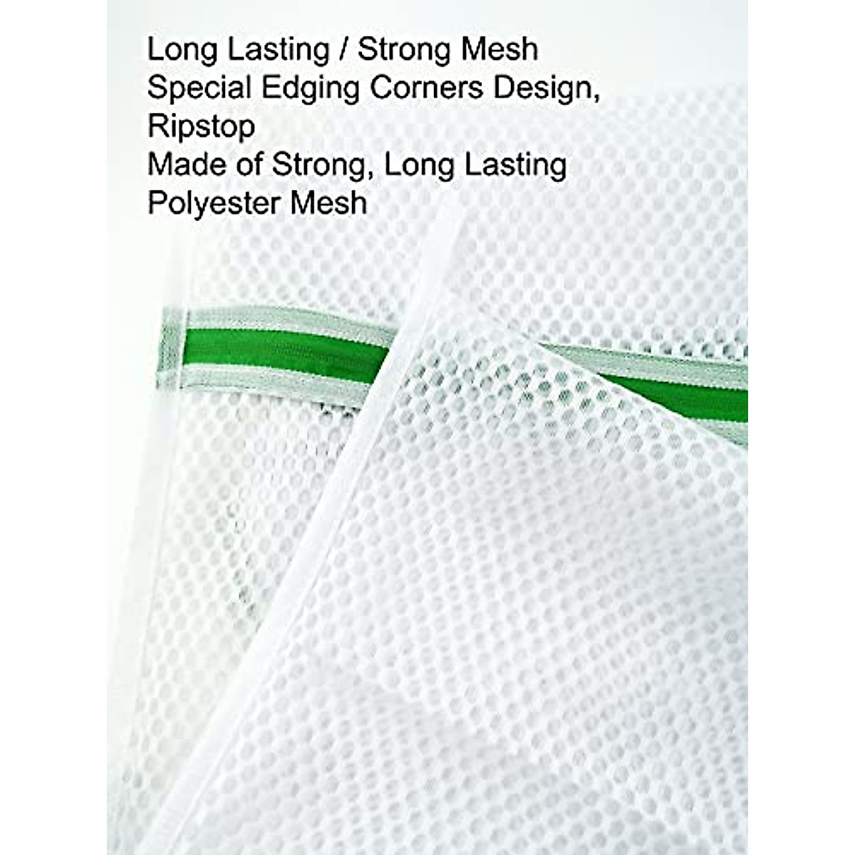 Mesh Laundry Bag, Oversize Delicates Washing Bag, Zipper Laundry Bag, Honeycomb Mesh Laundry Bags for Delicates, Student Dorm, Bedding, Stuffed Toys, Socks, Underwear, Bra Lingerie, Travel Laundry Bag, 2 Pack (24 x 24inch)