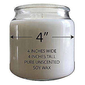 2 Pack Unscented Candle Large Soy Wax