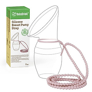 haakaa Silicone Strap Suitable for Gen.1/2/3 Manual Breast Pump Prevent Breast Pump from Falling off During Use (Blush Color) -1pc