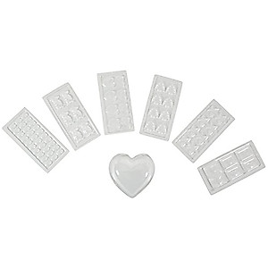 Electric Chocolate Melting Pot Gift Set - Chocolates, Candy Making or Cheese Fondue Fountain Pot Kit w/ 30+ Free Accessories, 7 Chocolate Molds & Recipe Book- Heat, Dip, Enjoy- Great Mother's Day Gift