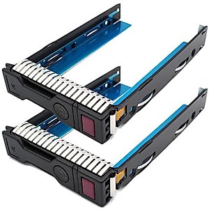 2-Pack 3.5" LFF SAS SATA HDD Tray Caddy 651314-001 651320-001 Sled for Proliant G8 Gen8 Gen9 G9 DL380P DL388 DL360 DL360P DL160 DL560 DL385 ML350e ML310e SL250s Series by DAHONGHU
