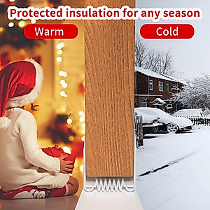 Door Draft Stopper, Cuttable Weather Stripping Door Seal, Strong Adhesive Door Sweep for Exterior and Interior Doors 39” Length(White)