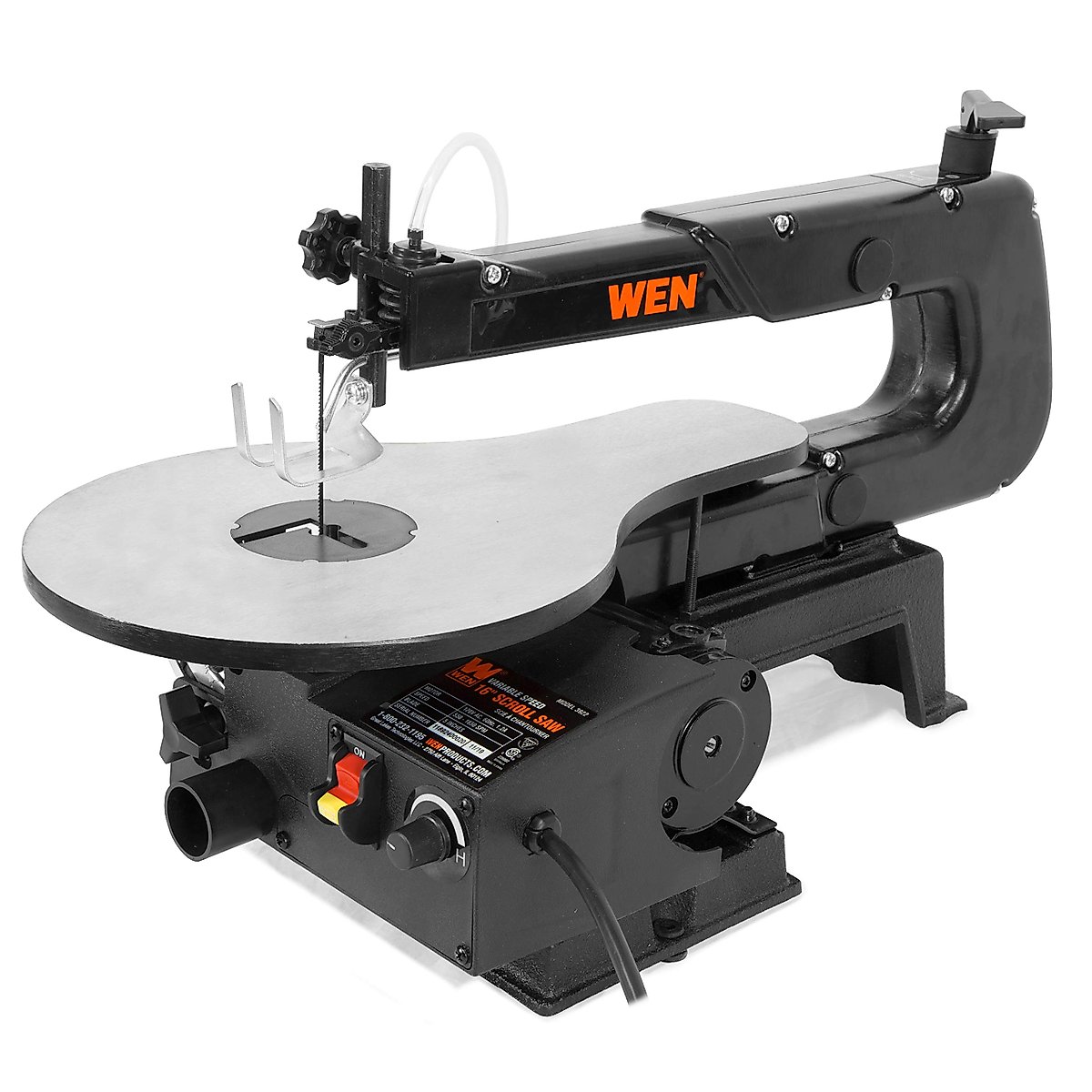 WEN 3922 16-inch Variable Speed Scroll Saw with Easy-Access Blade Changes