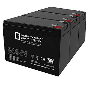 Mighty Max Battery 12V 10AH Battery Replaces Neuton CE6 Cordless Electric Mower - 3 Pack