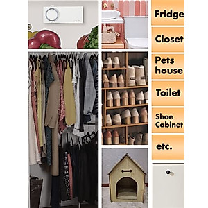 Fridge Air Purifier Compact wireless USB recharge Refrigerator Deodorizer, air refresher for car fridge closet wardrobe