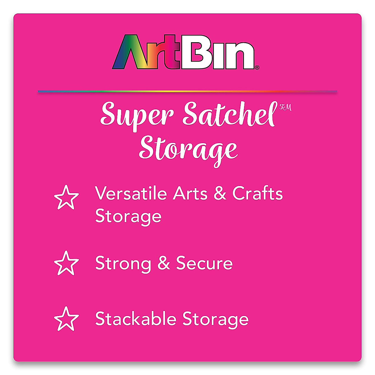 ArtBin 6959AB Bottle Storage Super Satchel, Portable Carrying Case - Organizes up to 32 individual 0.5oz Bottles, Clear