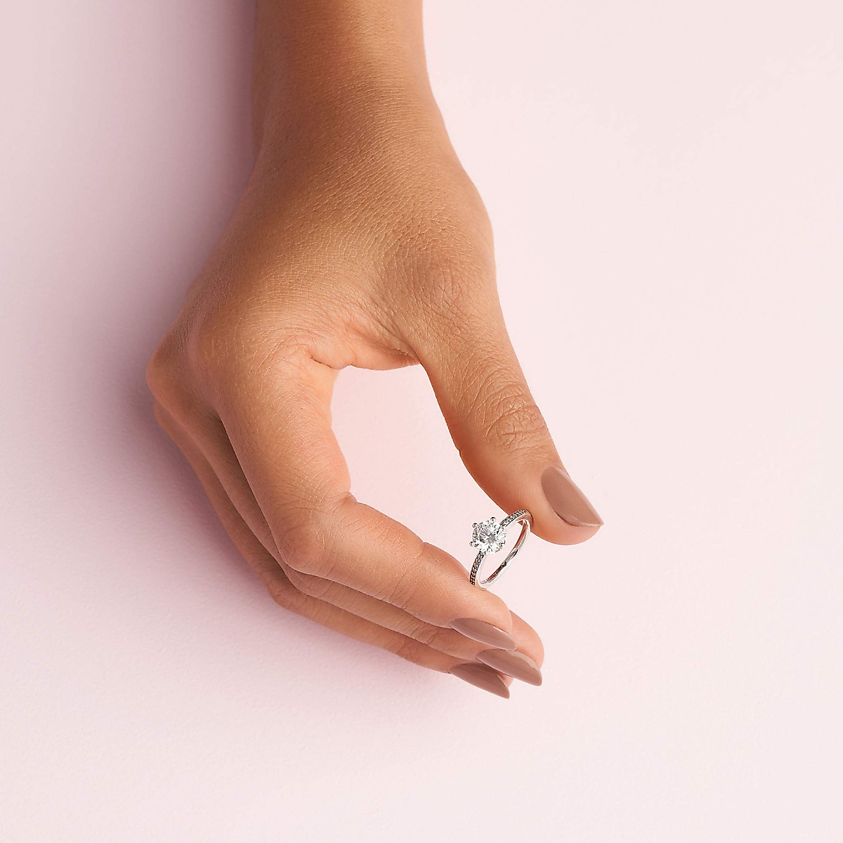 Pandora Clear Sparkling Crown Solitaire Ring - Promise Ring for Women - Sparkling Jewelry for Women - Sterling Silver with Clear Cubic Zirconia - Size 7