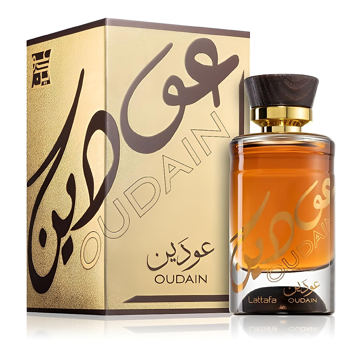 Lattafa Oudain Eau de Parfum Spray for Unisex, 3.4 Ounce