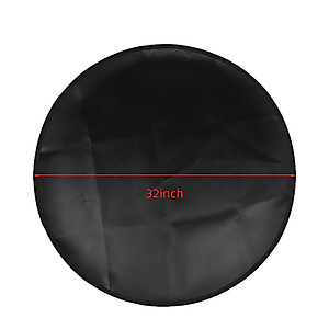 RUNZI 32" Under Grill Mat for Outdoor Grill,Double-Sided Fireproof Mat for Under fire Pit, Oil-Proof & Waterproof BBQ Protector for Decks and Patios