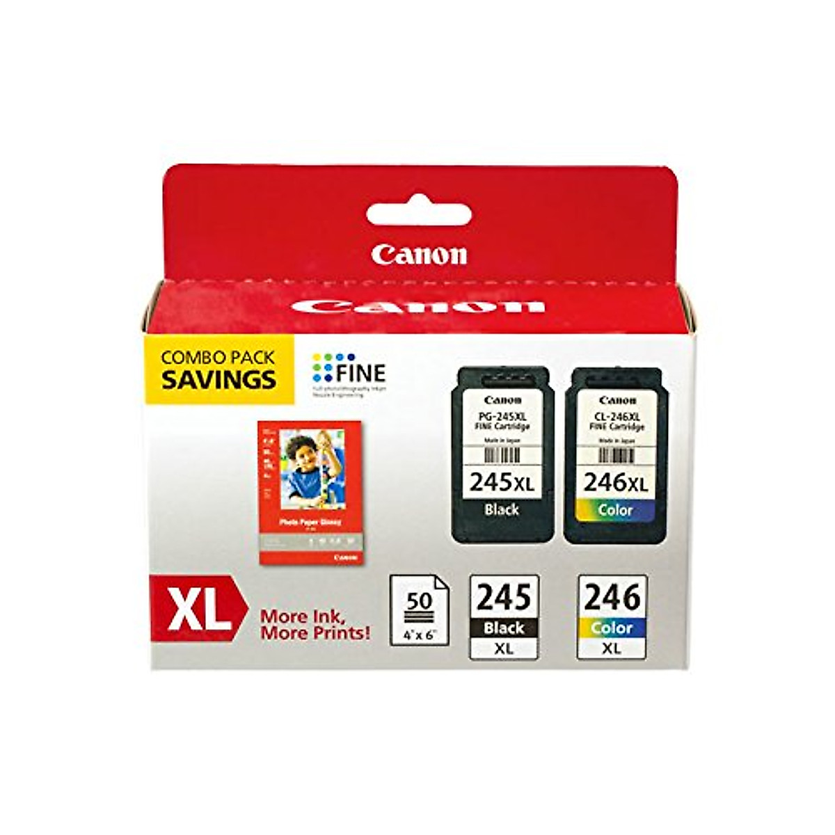 CNM8278B005 - Canon 8278B005 PG-245XL/CL-246XL Ink amp; Paper Combo Pack