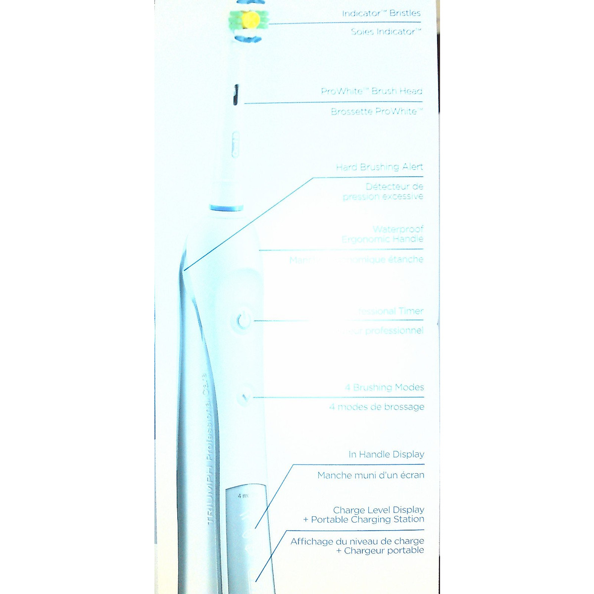 Oral-B Healthy Clean and ProWhite Precision 4000 Rechargeable Electric Toothbrush, 1 Count