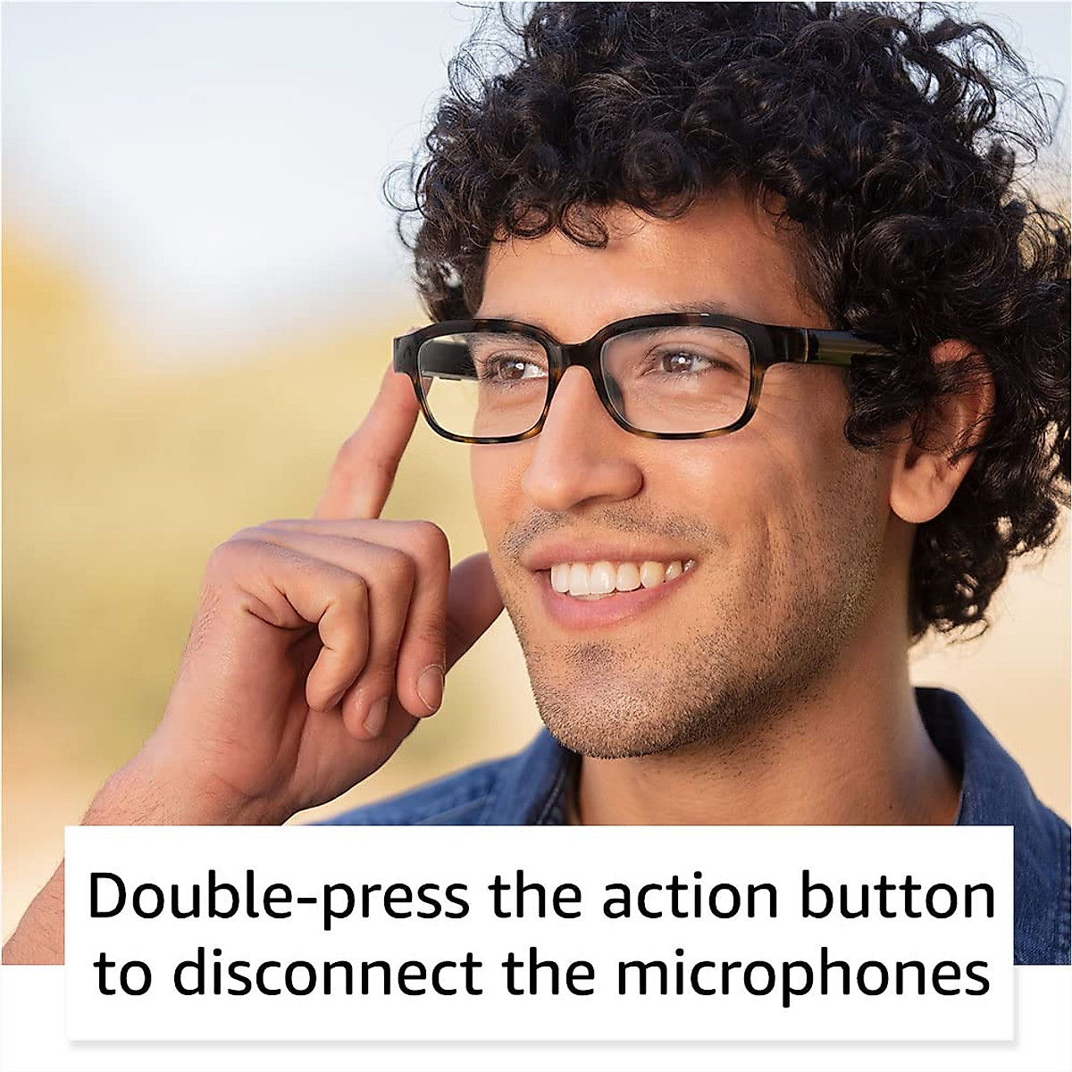 Echo Frames (2nd Gen) | Smart audio glasses with Alexa | Quartz Gray with black sunglass lenses