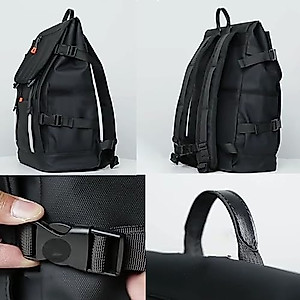 Wantdali Suitable for 15.6-inch laptop backpacks Men waterproof work backpack, Fashion travel backapck Adult computer laptop (black)