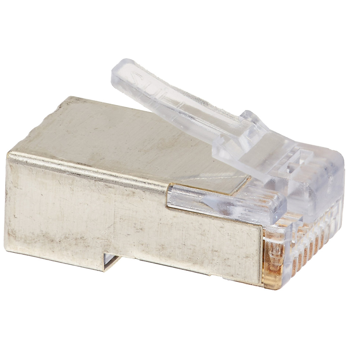 Platinum Tools 100020 EZ-RJ45 Shielded Cat5e/6, (Internal Ground). 50/Bag.(Pack of 50) , green