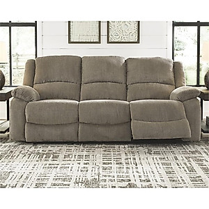 Signature Design by Ashley Draycoll Reclining Sofa in Pewter