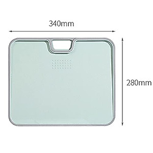 GINHA Chopping Board Set Cutting Board Non-Slip Surface Double Sided Cutting Board Hangable Handle Fruit Chops Meat Vegetables Chopping Board for Kitchen (Color : Blue)