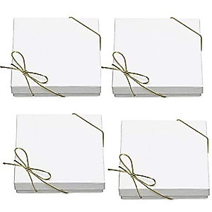 4pack Bracelet Jewelry Gift Boxes with Filler and Bow Strings