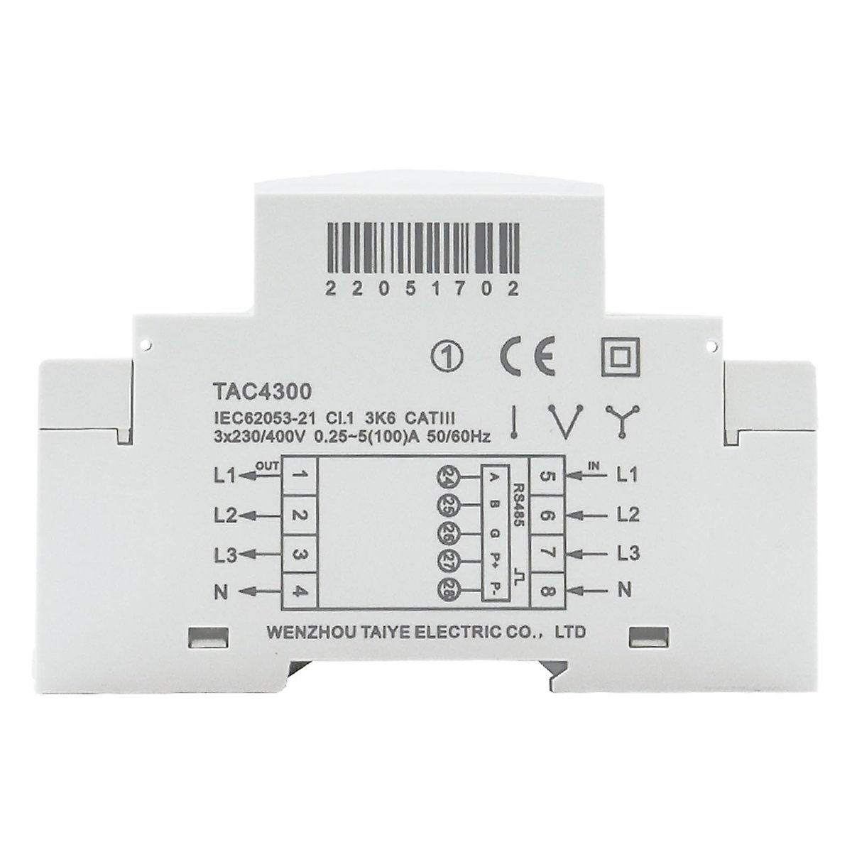 JMORCO SDM3 Three-Phase Multifunction Energy Meter Three-Phase Four-Wire Modbus/Pulse Output Port RS485 PV Solar System Kwh V A Hz W