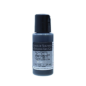 The Beadsmith XL Gel, Liver of Sulfur Extended Life Gel, 1 Fluid Ounce (29ml) Bottle, Apply a Patina Finish to Silver, Copper, and Other Metal for Oxidized Look on Art and Jewelry Projects