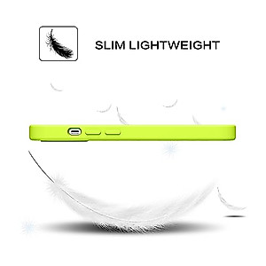 BENTOBEN for iPhone 14 Pro Max Case, Soft Silicone Gel Rubber Bumper Microfiber Lining Hard Back Shockproof Protective Phone Cover for iPhone 14 Pro Max 6.7", Hot Green