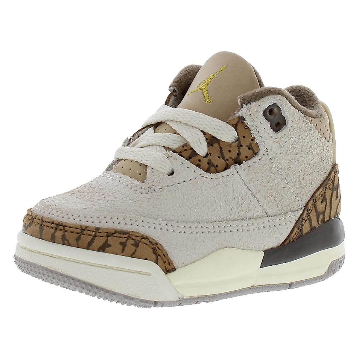 Jordan Baby Boy's 3 Retro (Infant/Toddler) Light Orewood Brown/Metallic Gold/Light British 9 Toddler M