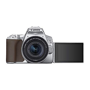 Canon EOS 250D (Rebel SL3) DSLR Camera w/ 18-55mm is STM Lens (Silver) (International Model) (Renewed)