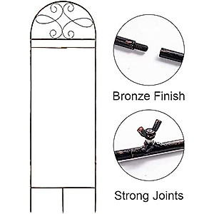 hogardeck Garden Flag Holder Stand - Premium Weather-Proof Garden Flag Arbor Metal Powder-Coated Yard Flag Pole Outdoor Decor Garden Flags Flagpole Stakes