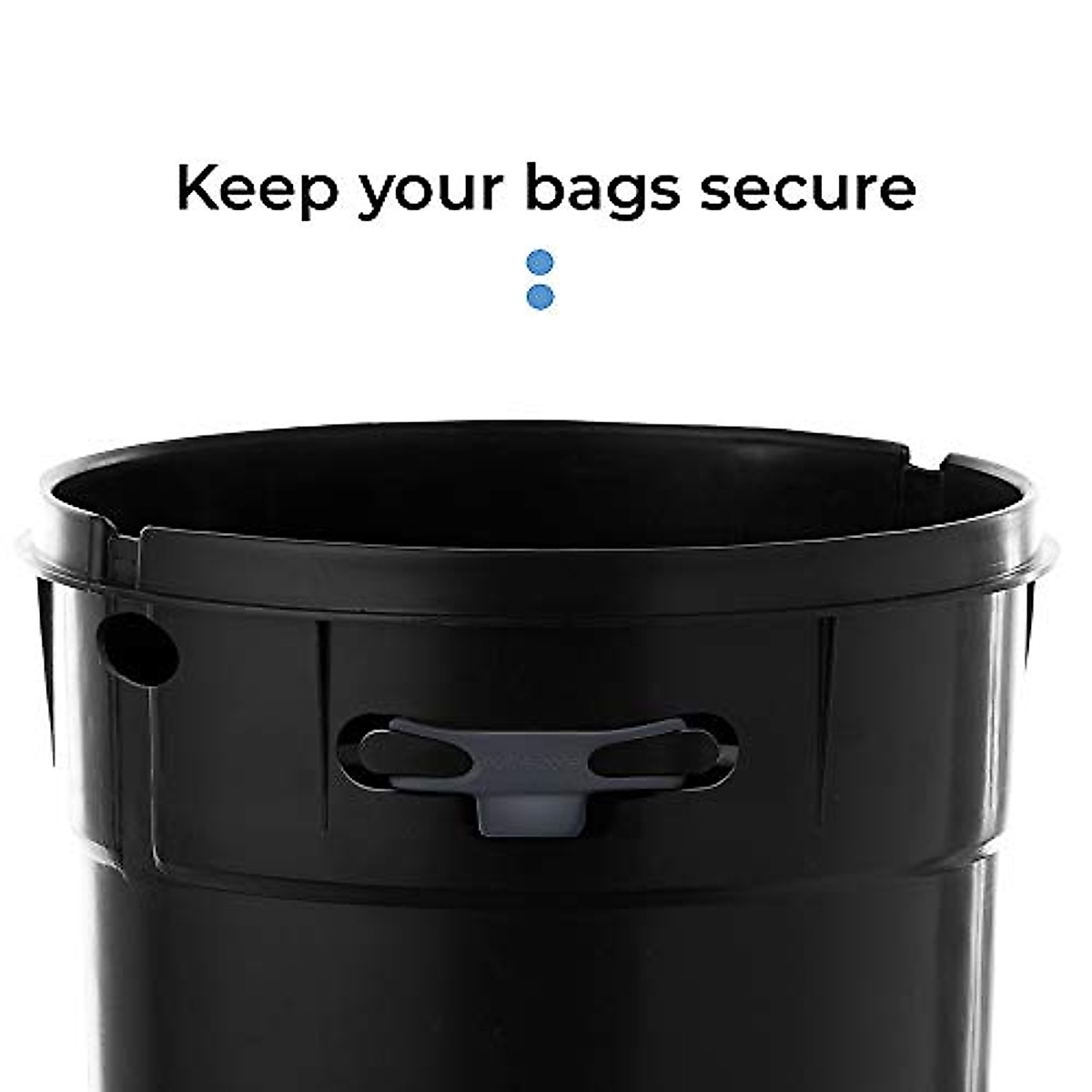 Home Zone Living 8 Gallon Kitchen Trash Can, Round Stainless Steel, Step Pedal, 30 Liter