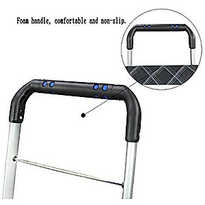 Shopping Trolley on Wheels Multi Function Shopping Cart Aluminum Climbing Stairs with 2 Wheels Folding Trolley Storage Hand Trucks,Khaki ,