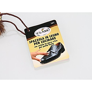 Italian" Class" Brand Wood 100% Horsehair shoe Soft Brush Interior Upholstery Brush