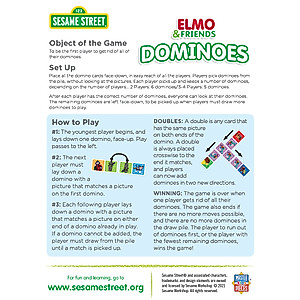 MasterPieces Kids Games - Sesame Street Picture Dominoes - Game for Kids and Family