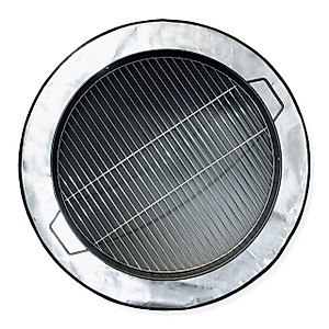 WizeAven 36" Fire Pit Mat- High Temp Premium Quality Protective Pad- Ideal for Your Outdoor Deck, Grass or Under Grill from Flame or Embers - Complete with Heat Resistant Durable Leather Gloves