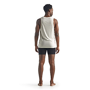 Icebreaker Merino Anatomica Tank Tops for Men, Merino Wool Base Layer - Soft, Stretchy Sleeveless Shirts for Men - Durable Tank Top Undershirt for Daily Wear, Outdoor Activities - Snow, Large