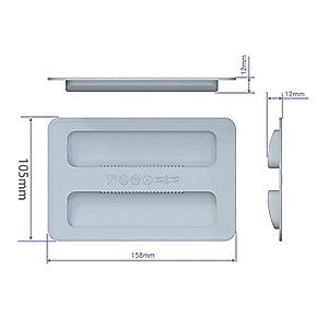 jyibinee Toaster Appliance Top Cover, Silicone Toaster Lid Toaster Cover, Bread Machine Cover for Sandwich Machine Part Accessories Black