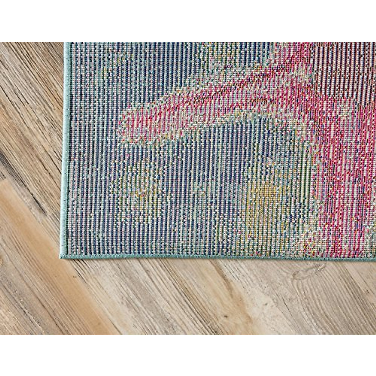 Unique Loom Positano Collection Coastal Modern Bright Colors Starfish Navy Blue Area Rug (8' x 10')