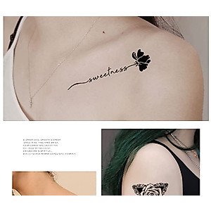 30 Different Patterns Dark Tattoo Stickers Waterproof Lasting Simulation Tattoo Unisex Temporary Stickers (F)