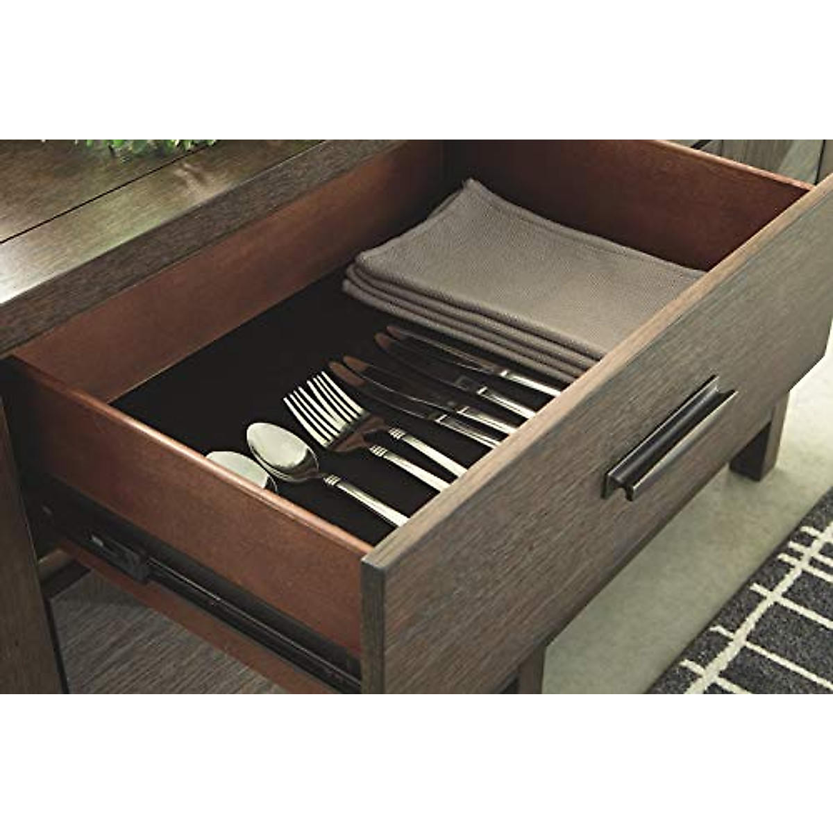 Signature Design by Ashley Dellbeck Dining Room Server, Brown